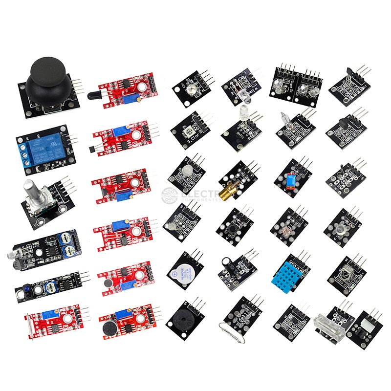 Kit de 37 sensores para Arduino con caja organizadora 37 en 1 lote modulos DIY