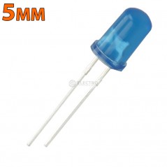 LED Difuso 5mm 20mA - AZUL