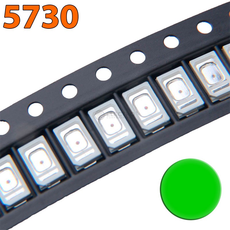 LED SMD 5730 150mA 500mW - Verde