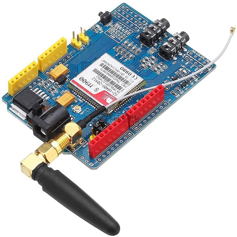 Shield SIM900 GPRS GSM Quad band 850/900/1800/1900 MHz compatible ...