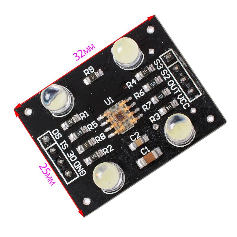 Modulo sensor de color RGB TCS230 Reconocimiento y Medicion