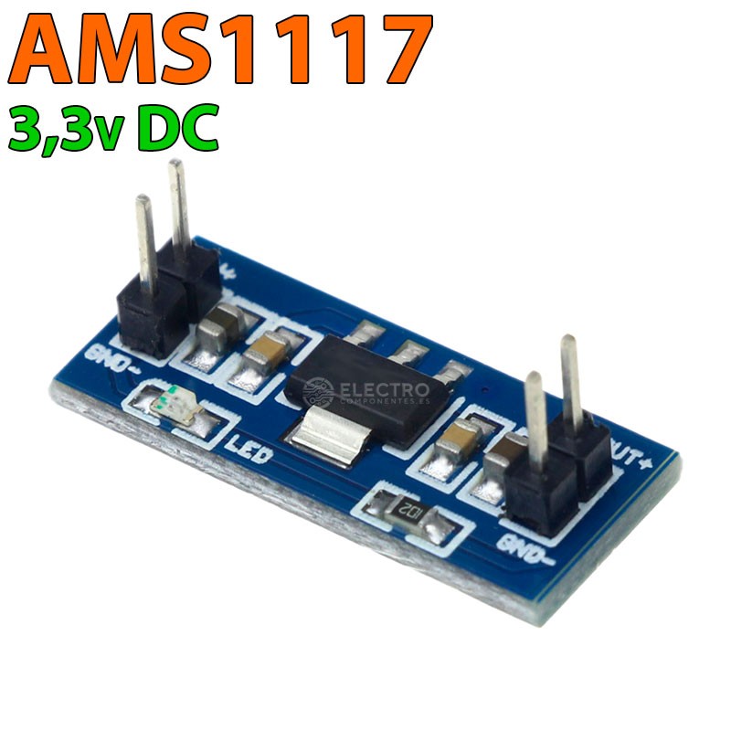 AMS1117 3,3v DC Modulo alimentacion fija 3.3v power steep down