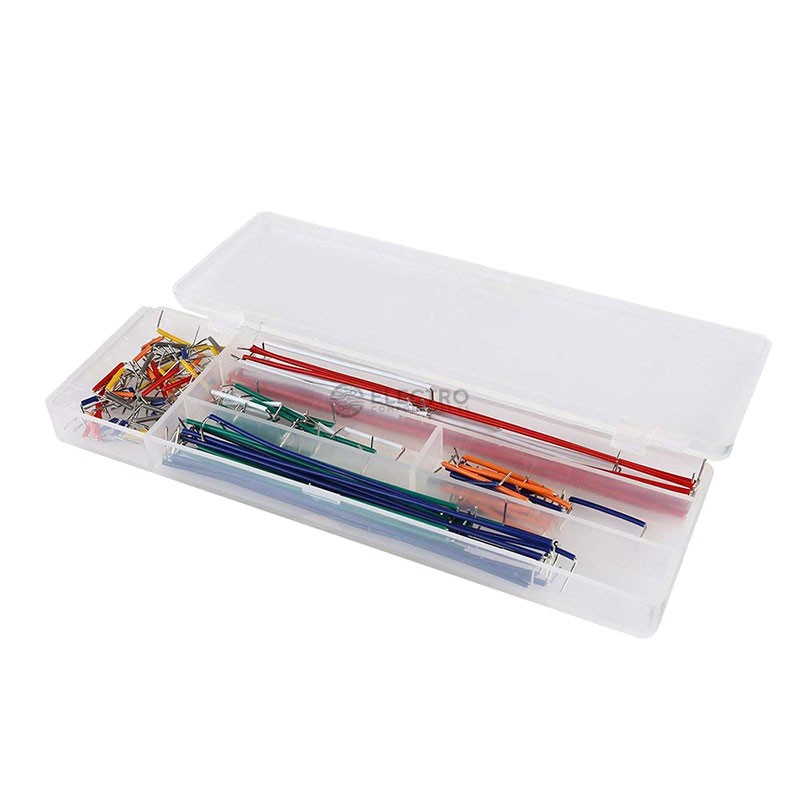 Kit 140 Cables Jumper Macho con caja cable rigido para Protoboard ...