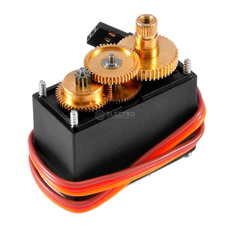 Servo MG995 servomotor 360 motor paso a paso engranajes metalicos giro ...