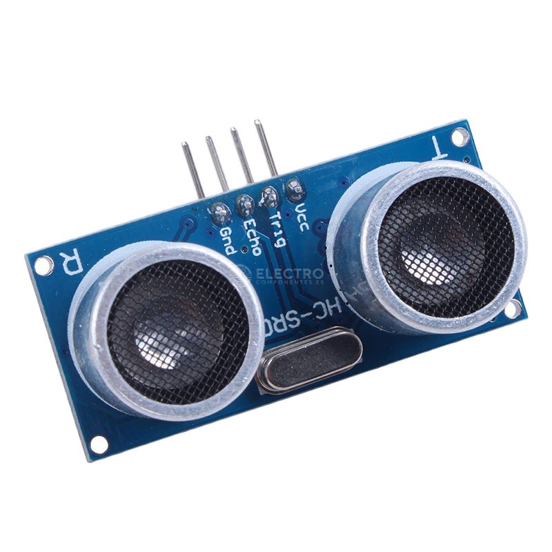 HC-SR04 con Soporte metacrilato 3mm AZUL para sensor ultrasonido