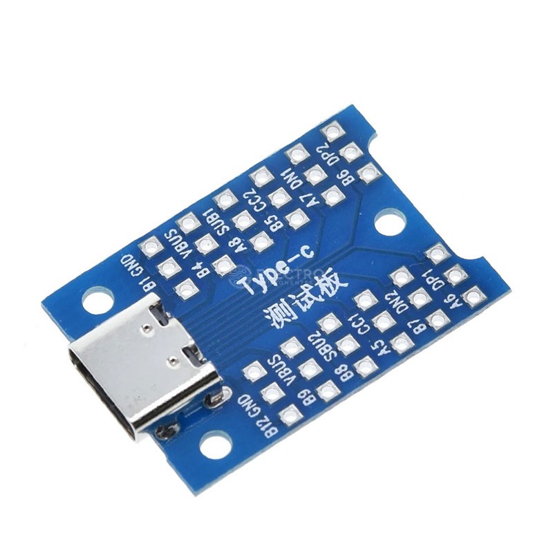 Adaptador Conector Micro USB Tipo C Hembra con placa PCB