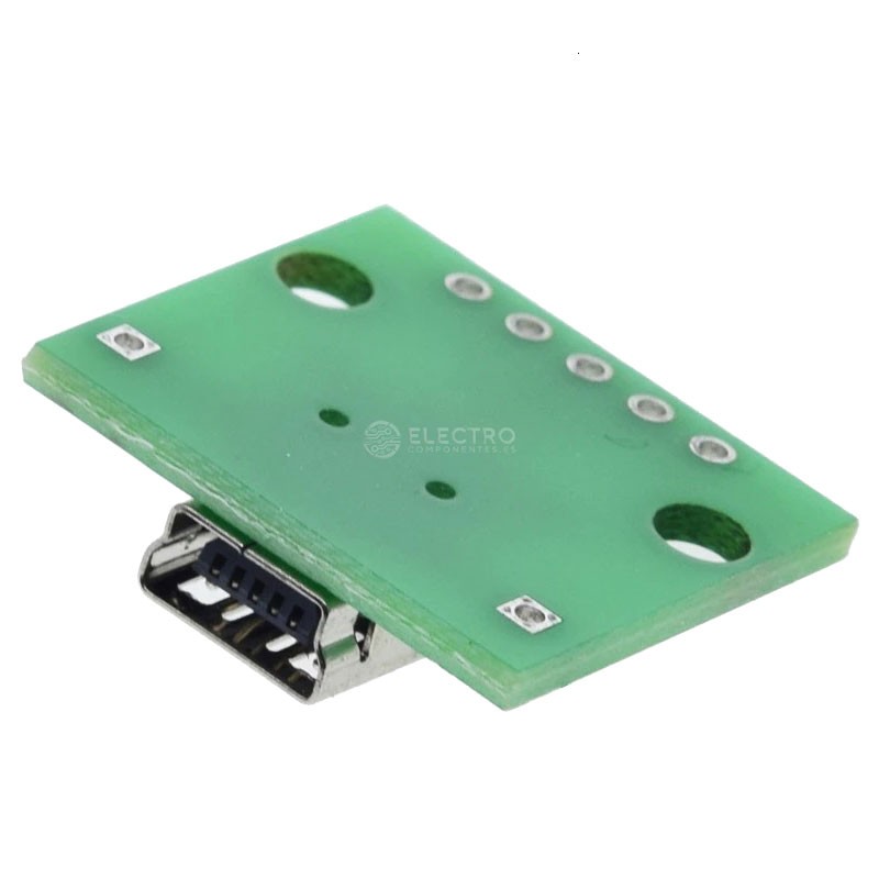 Adaptador Conector Mini USB Hembra con placa PCB