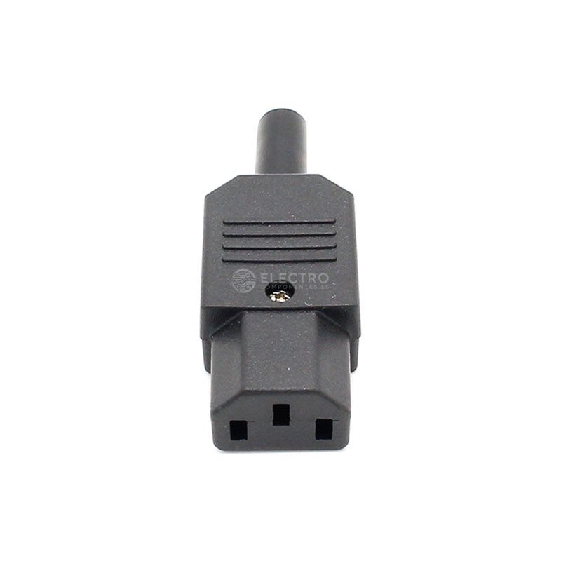 Conector IEC C13 Hembra para Cable carcasa aerea 10A 250v