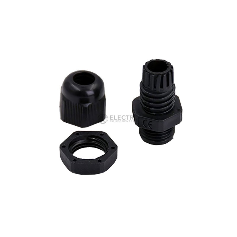 PG7 M12 3-6,5mm Prensaestopas Pasamuros NEGRO