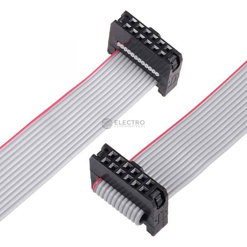 Conector IDC Hembra 12 pines 2x6 para Cable Plano AWG 1,27mm