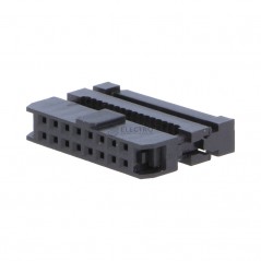 Conector IDC Hembra 16 pines 2x8 para Cable Plano AWG 1,27mm