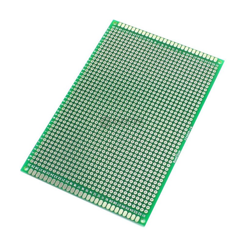 Placa PCB 8x12cm Perforada Doble Cara 2,54mm Prototipo