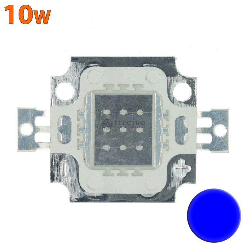 LED Alta Potencia 10W AZUL Chip SMD diodo COB