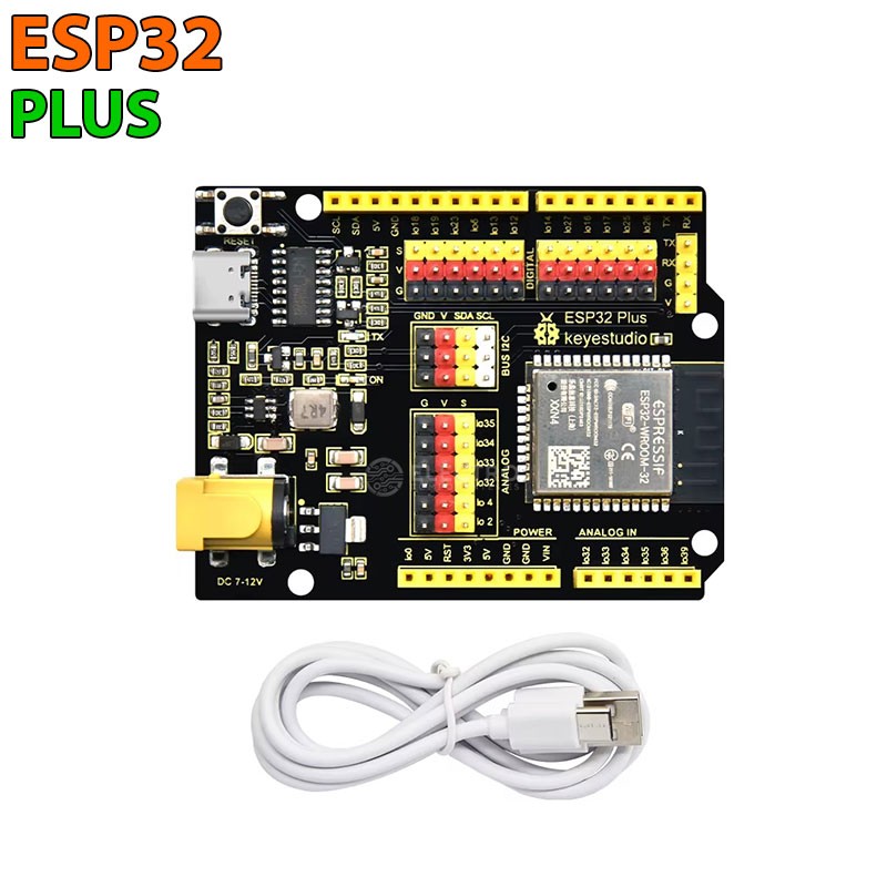 Keyestudio ESP32 PLUS con WiFi y Bluetooth Compatible con Arduino IDE
