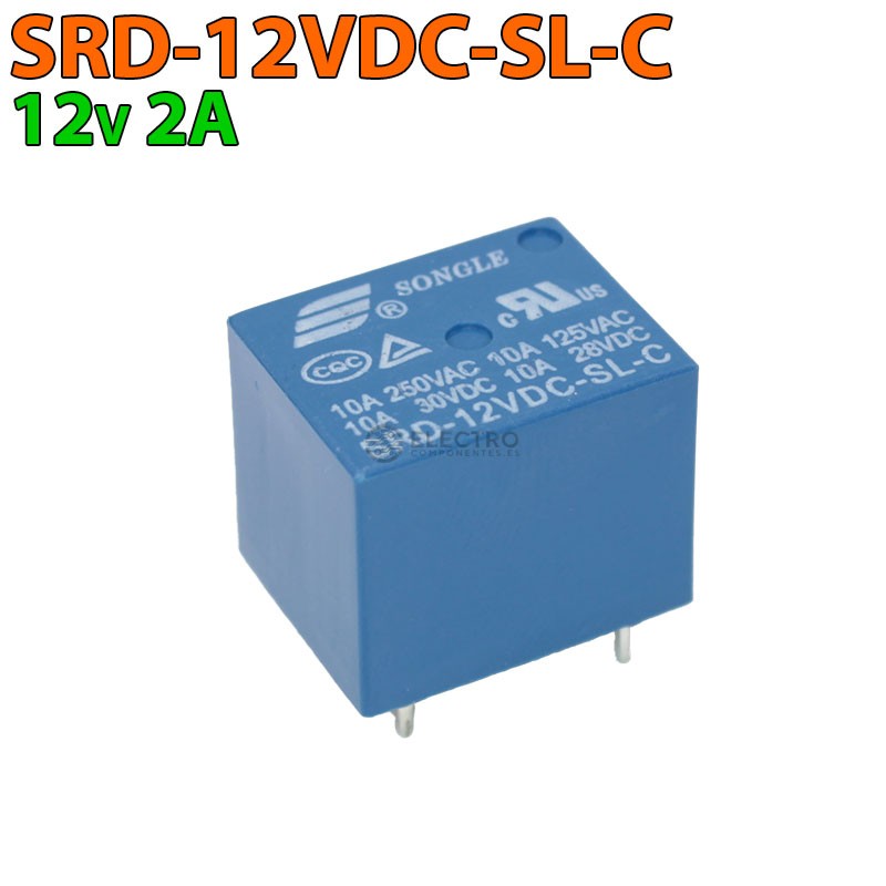Rele 12v 10A SPDT - SRD-12VDC-SL-C