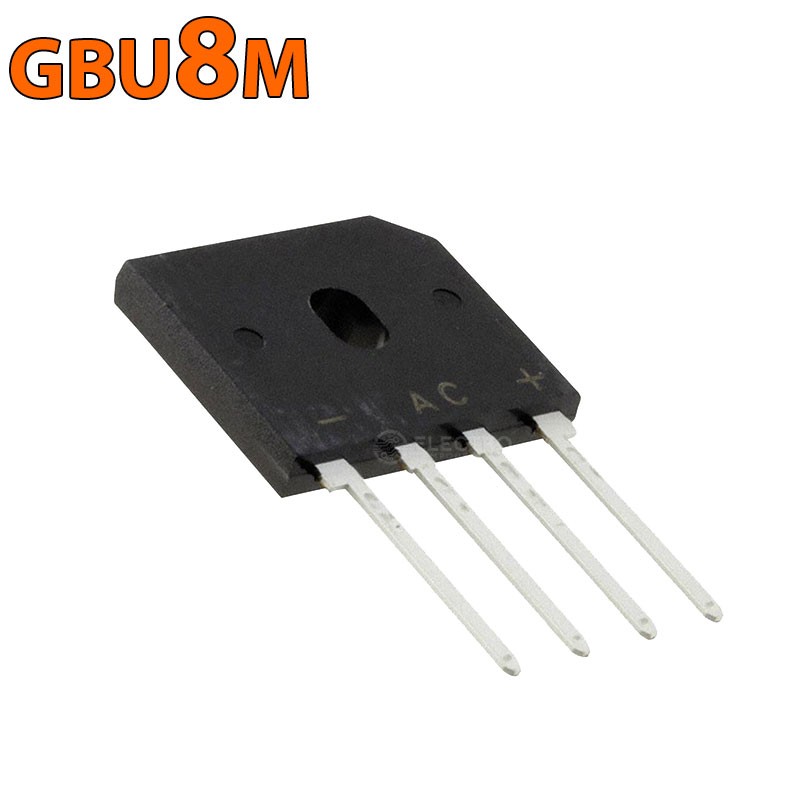 Puente rectificador GBU8M 1000v 8A