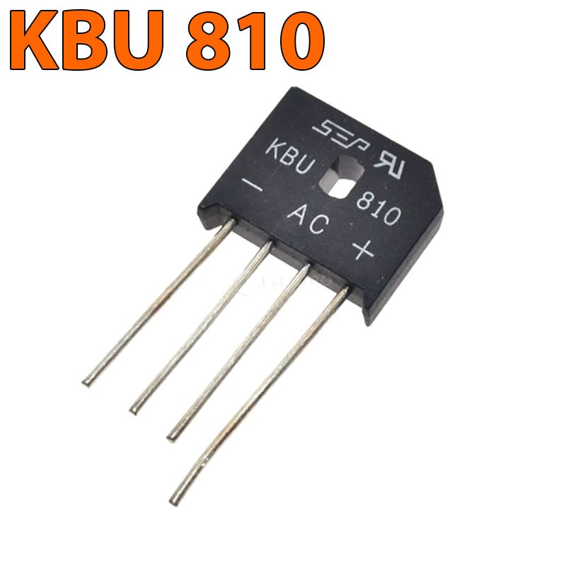 Puente rectificador KBU810 1000v 8A